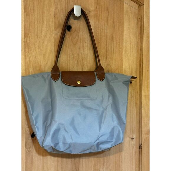 Longchamp | Bags | Longchamp Le Pliage Original Large Steel Tote Bag ...